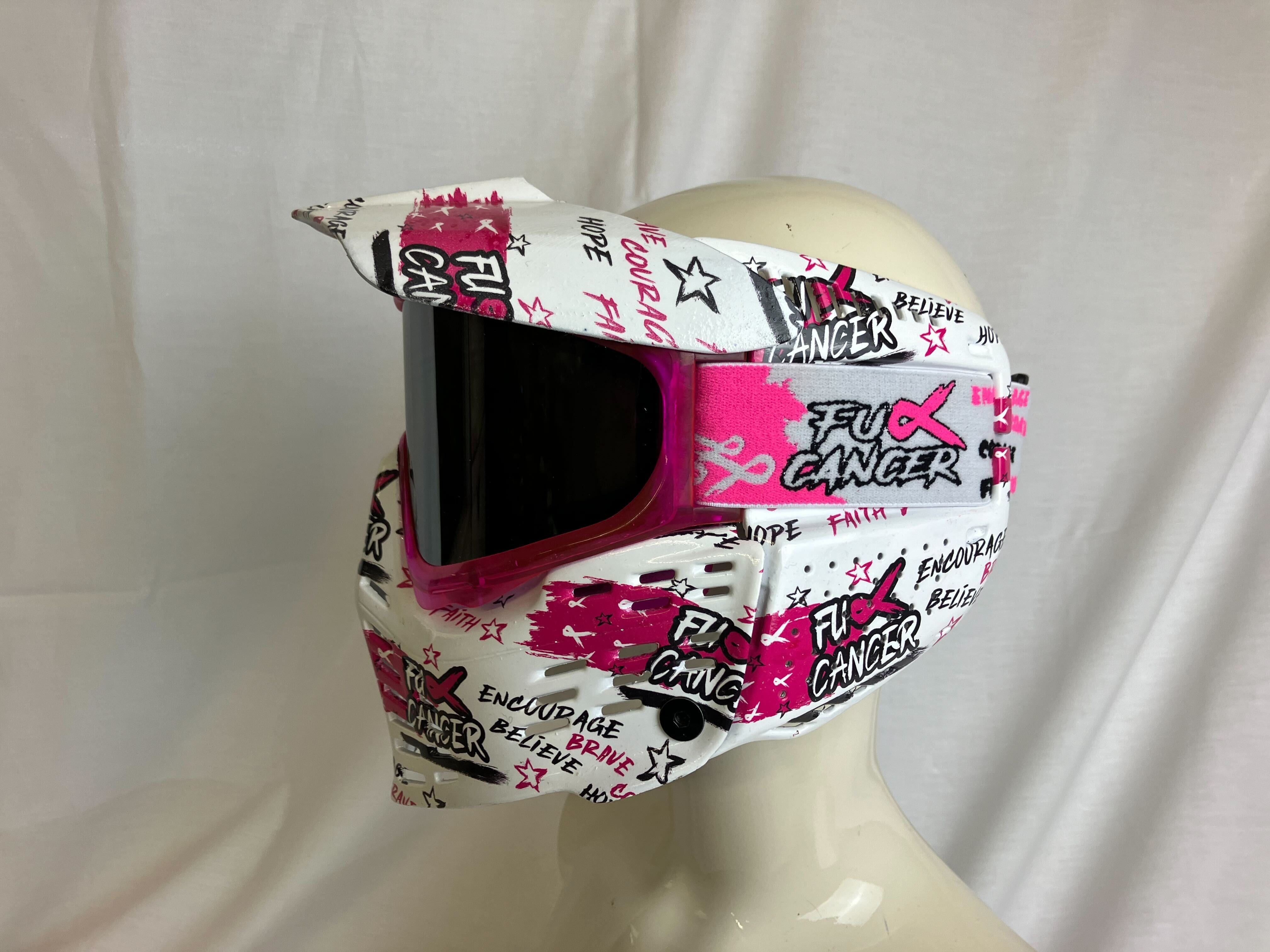 JT Proshield Mask - 1of1 - F*ck Cancer – Just Paintball