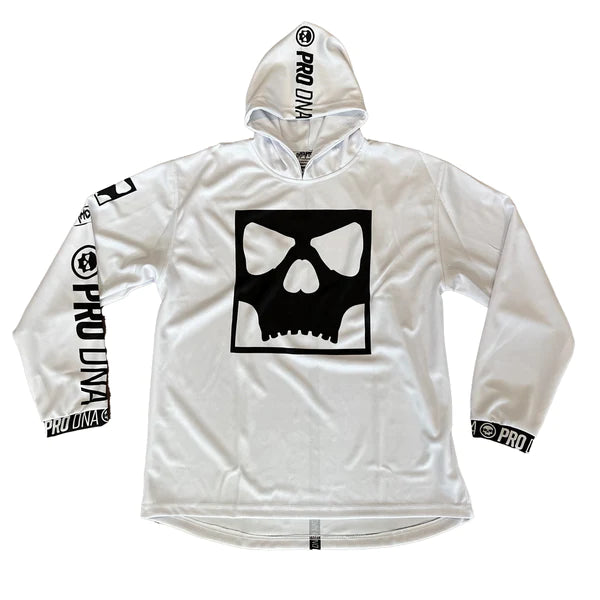 Infamous Lightweight Hoodie - skull icon (white) – Just Paintball